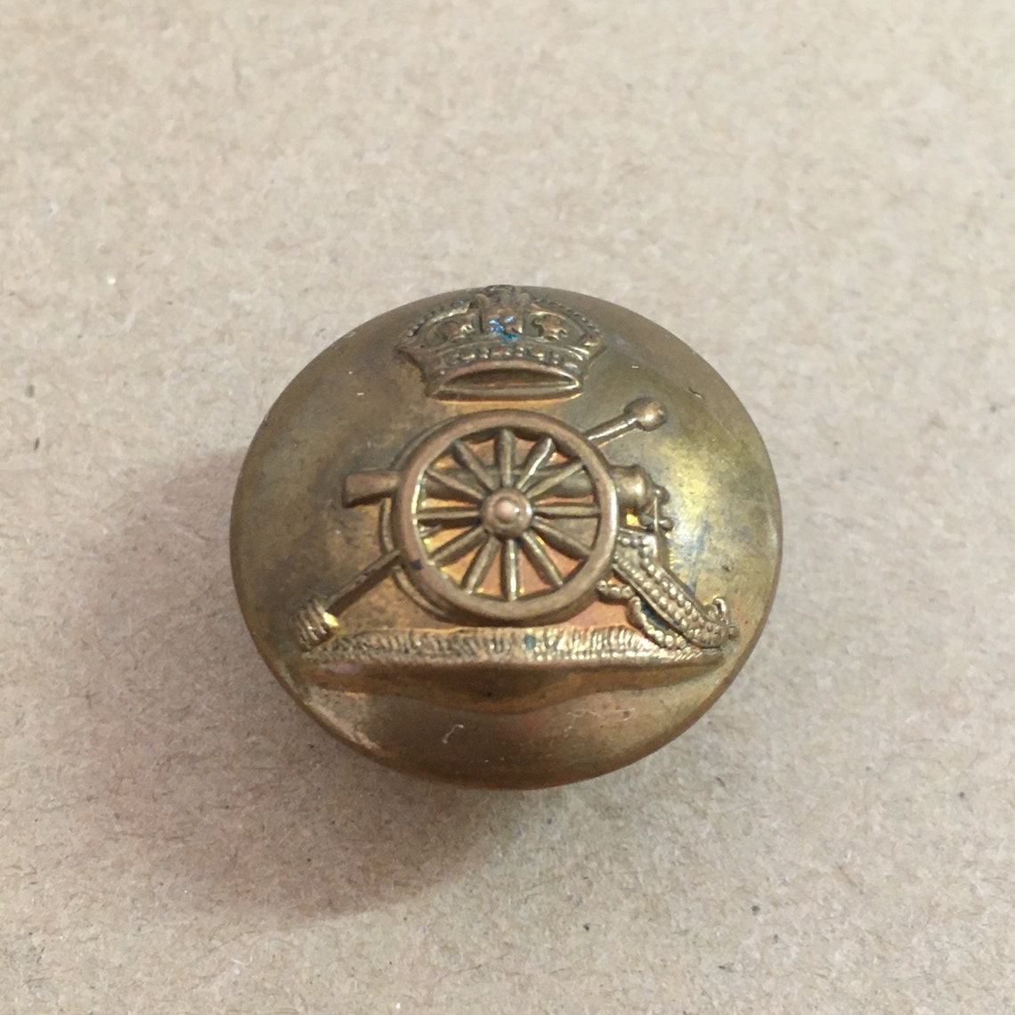 Vintage Royal Artillery Brass Button. Armfield & Co. Ltd. | Etsy