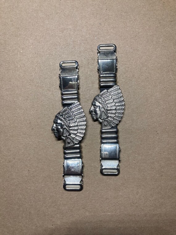 20% Off - Vintage Indian Head Design - Double clip in… - Gem