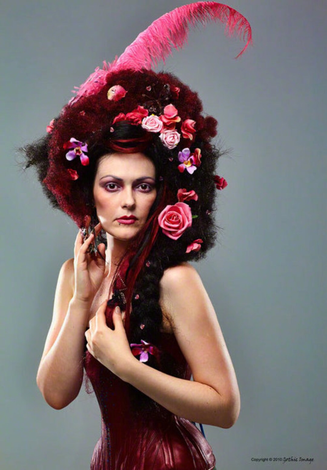 Rose Cloud Wig - Custom Made With Flowers, Feathers, Braids + Jewels - Etsy