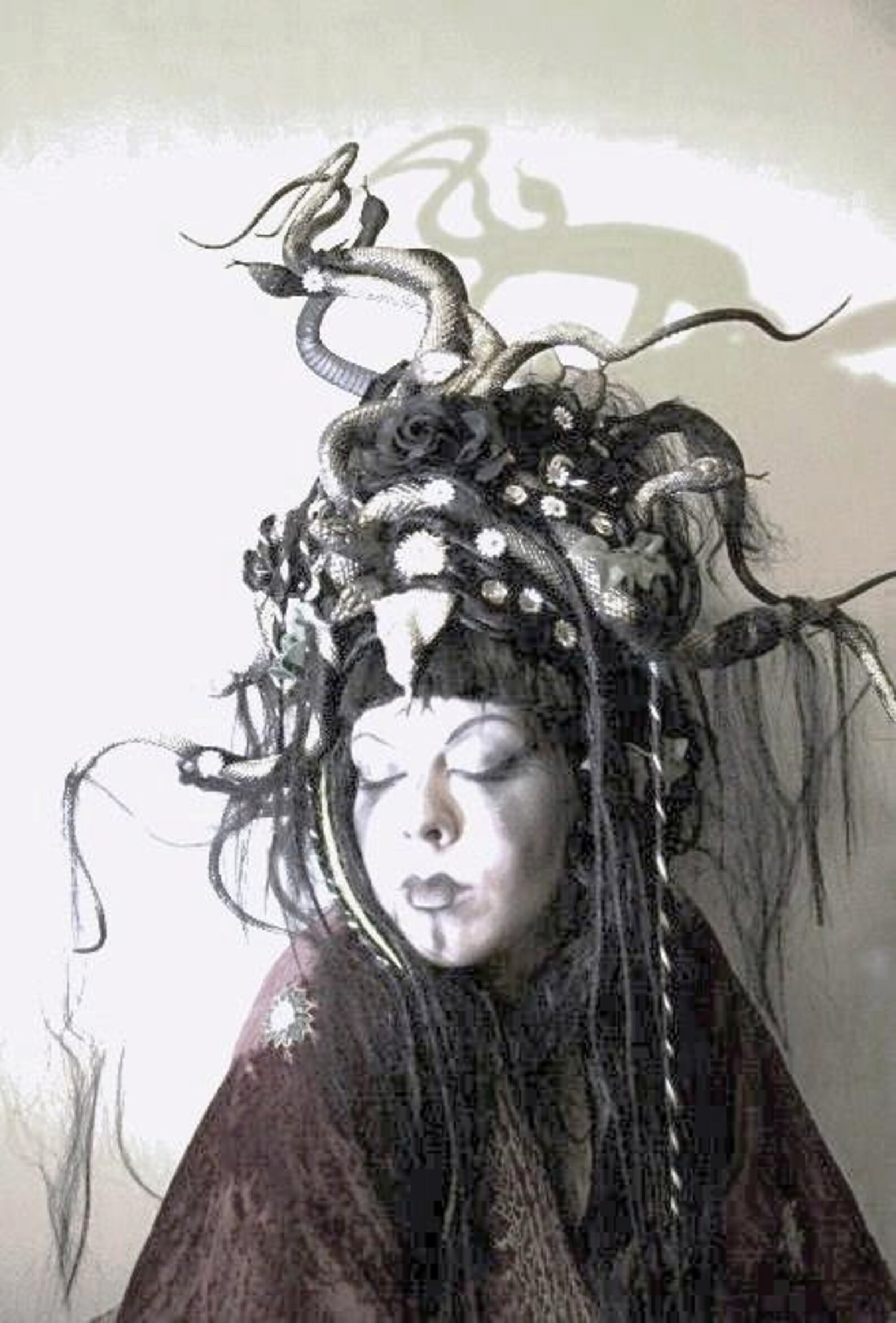 Medusa Wig - Custom Made With Snakes + Flowers + Jewels - Etsy