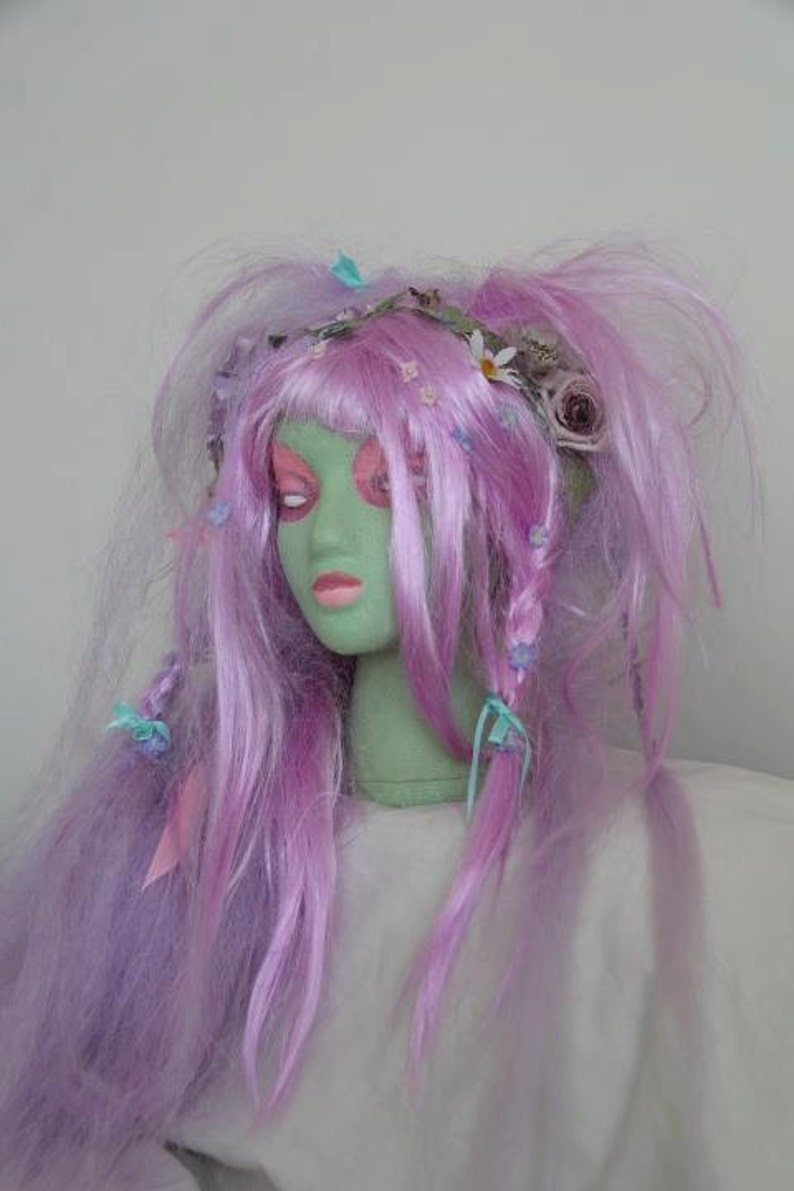 Tangle Faery Wig - Custom Made With Flowers + Bows - Etsy