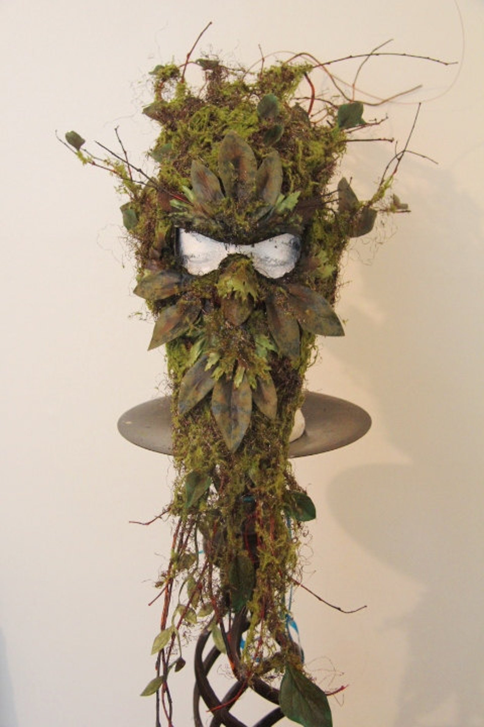 Green Man Tree Mask - Custom Made in Papier Mache With Moss, Twisted ...