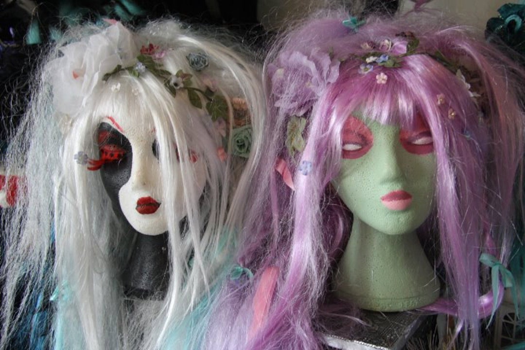 Tangle Faery Wig - Custom Made With Flowers + Bows - Etsy