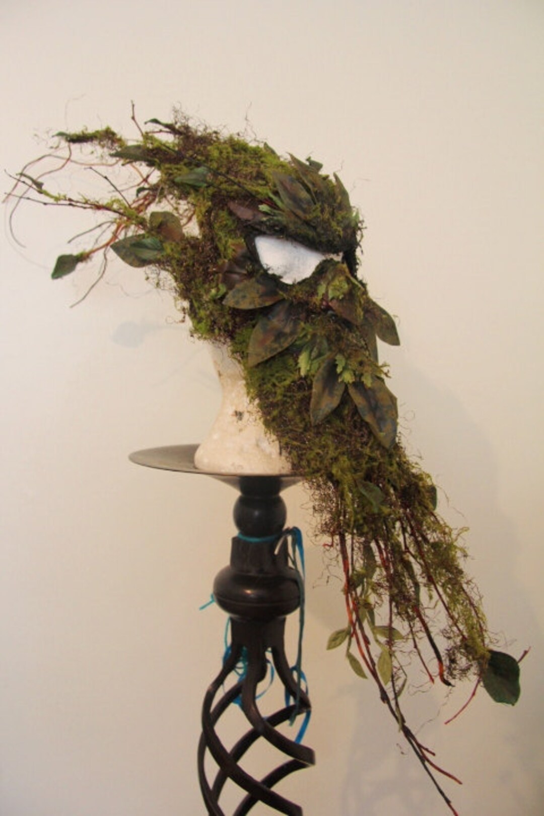 Green Man Tree Mask - Custom Made in Papier Mache With Moss, Twisted ...