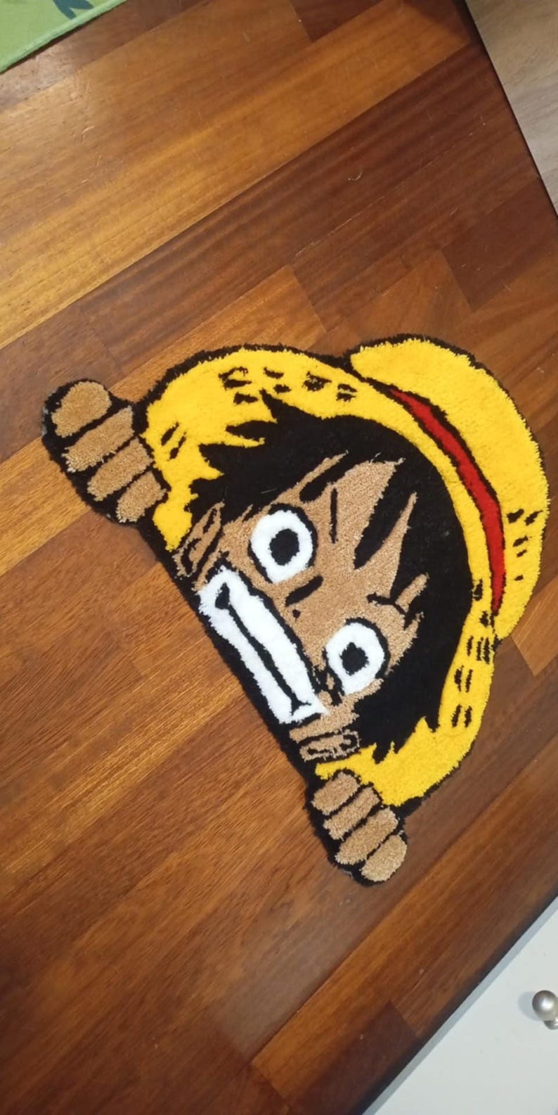 Handmade Luffy Rug | One Piece Anime Decor | Tufted Wall Hanging ...