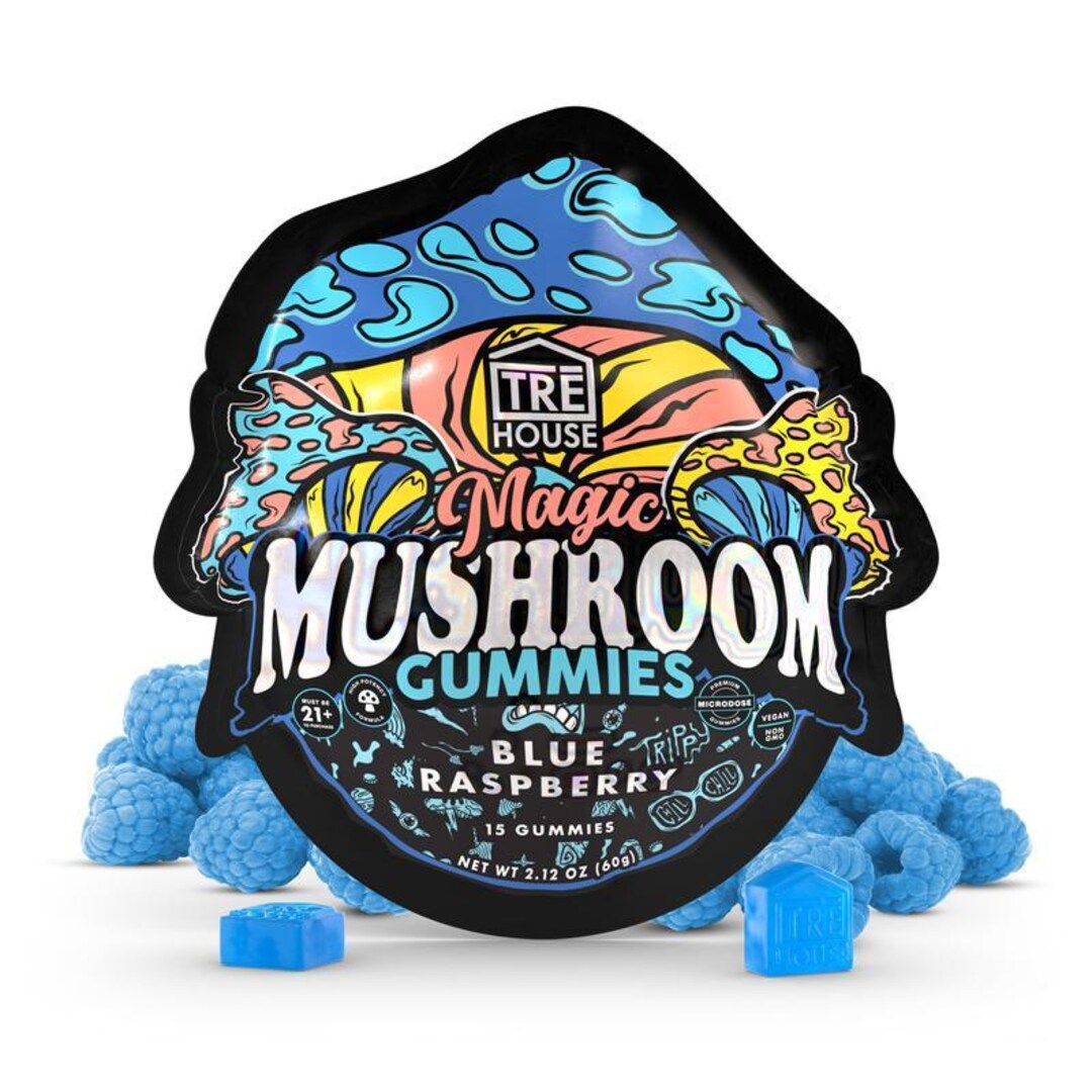 Tre House Blue Raspberry Mushroom Gummies - Etsy