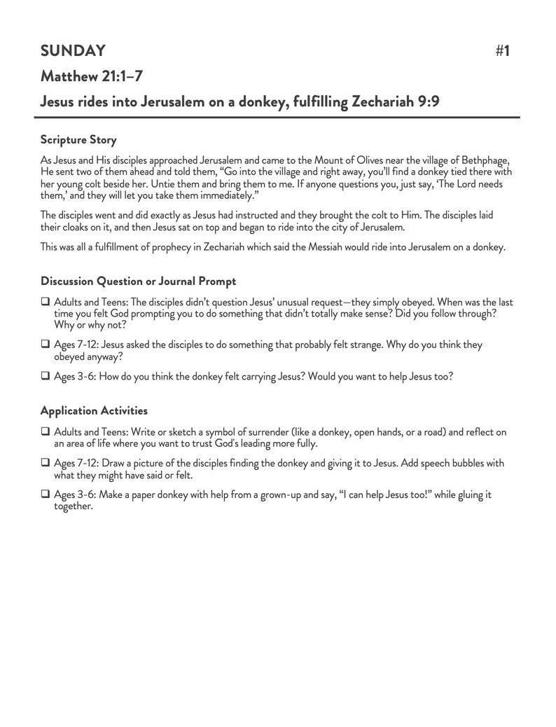 Holy Week Scripture Cards for Individuals and Families | 60 ...