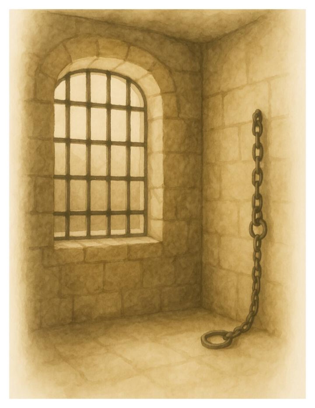 Prison | Printable Bible Image | Christian Watercolor Art for Sunday ...