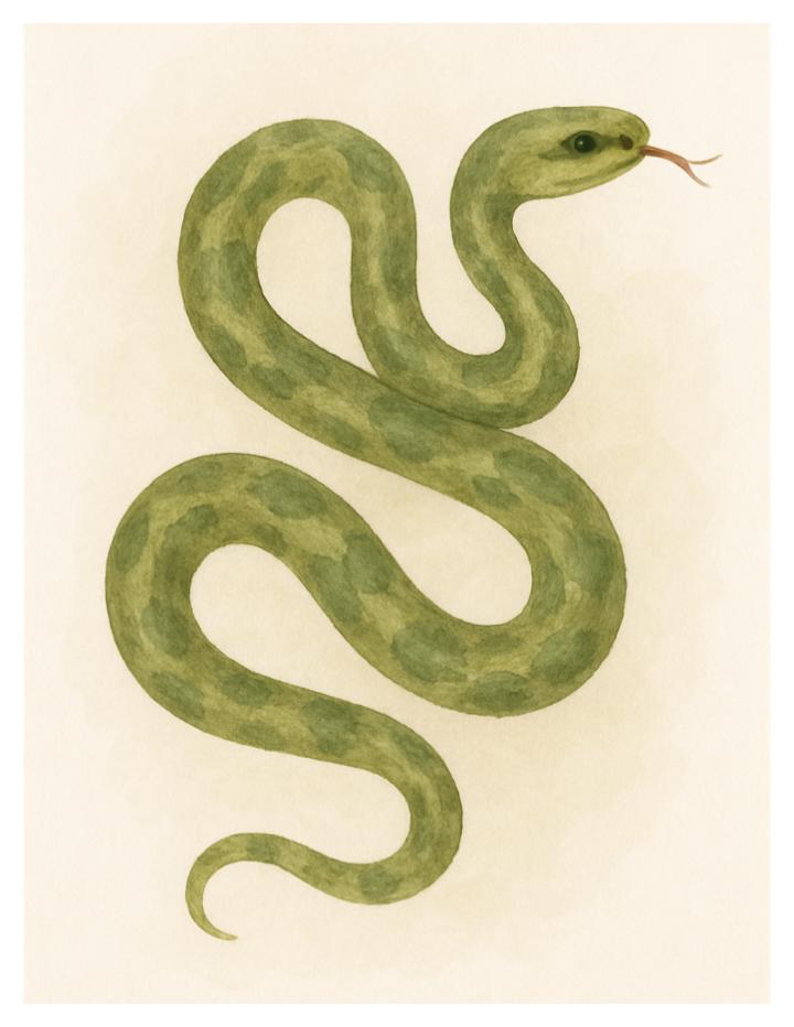Snake | Printable Bible Image | Christian Watercolor Art for Sunday ...