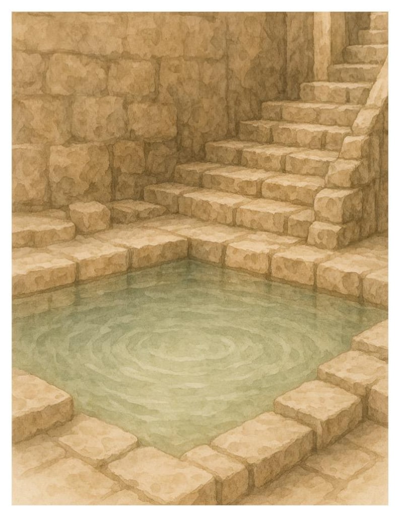 Pool of Bethesda Printable | Bible Visual Aid | Sunday School Lesson ...