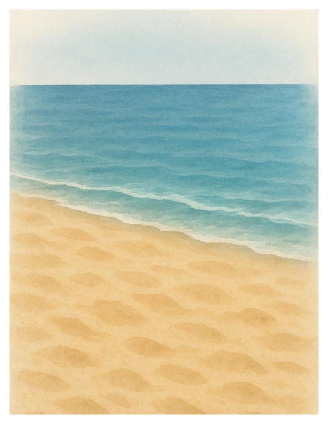 Sand of Sea - Beach | Printable Bible | Christian Watercolor Art for ...