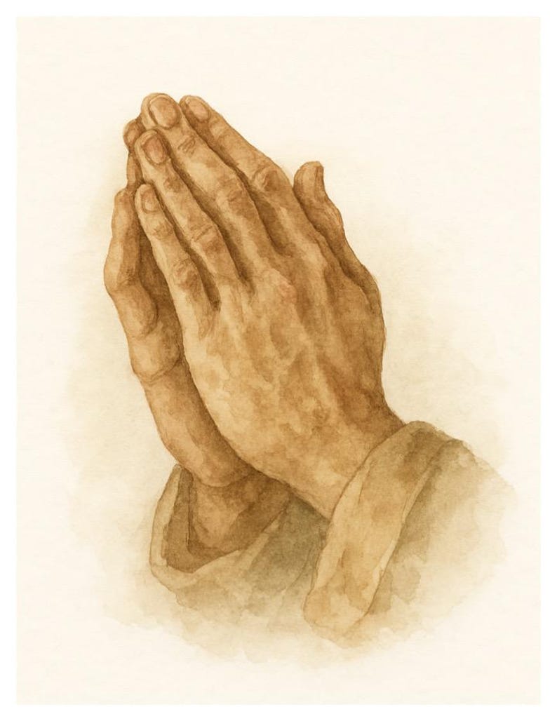 Prayer | Printable Bible Image | Christian Watercolor Art for Sunday ...