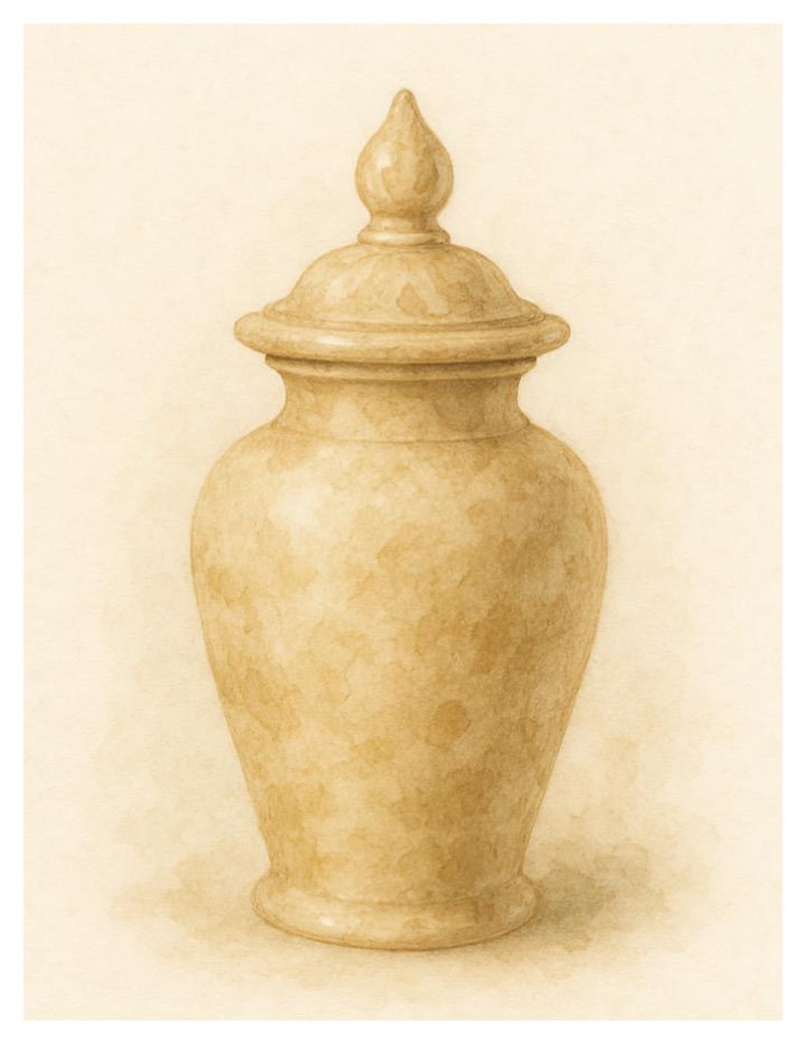Alabaster Vase | Printable Bible Image | Christian Watercolor Art for ...