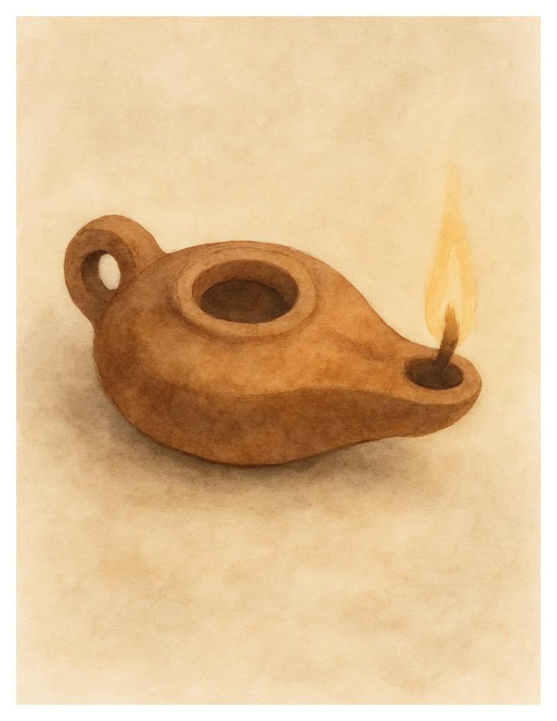 Lamp | Printable Bible Image | Christian Watercolor Art for Sunday ...