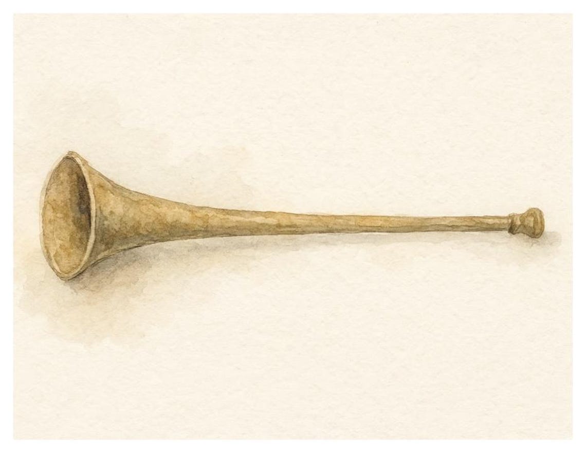 Trumpet | Printable Bible Image | Christian Watercolor Art for Sunday ...