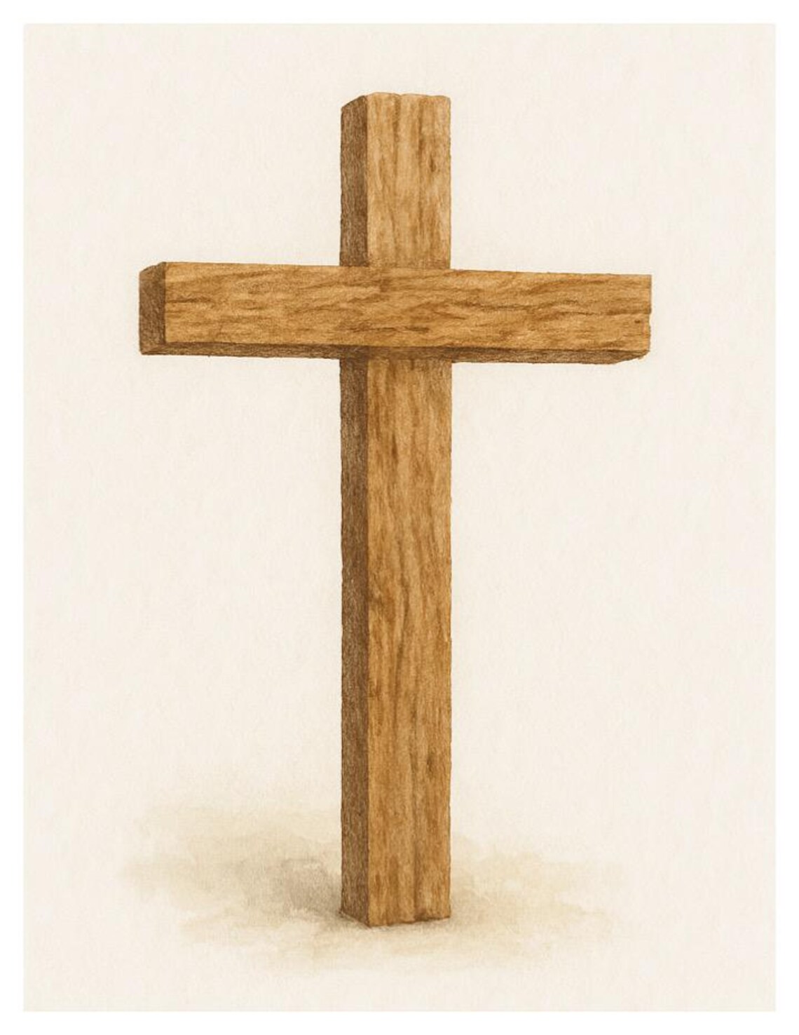 Cross | Printable Bible Image | Christian Watercolor Art for Sunday ...