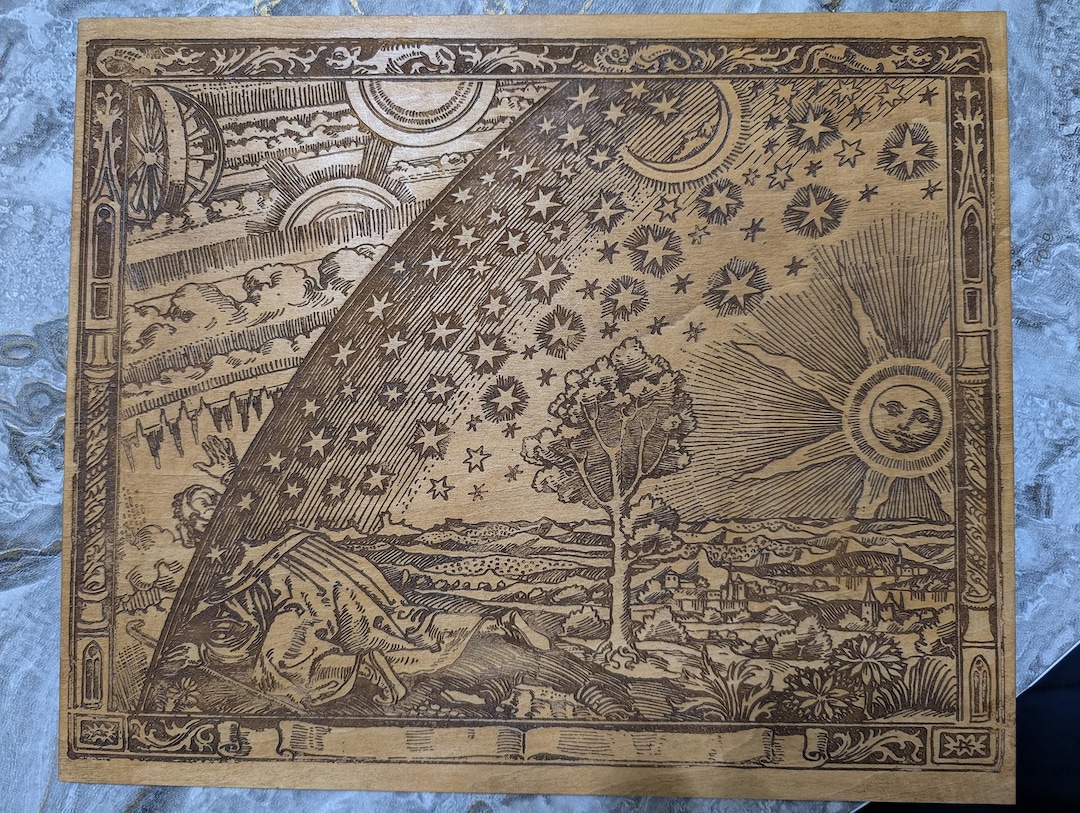 Flammarion Engraving - Laser Engraved - Etsy