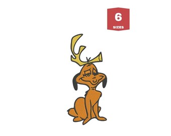Grinch Dog Max Embroidery Design, Christmas Grinch File - 6 Sizes ...