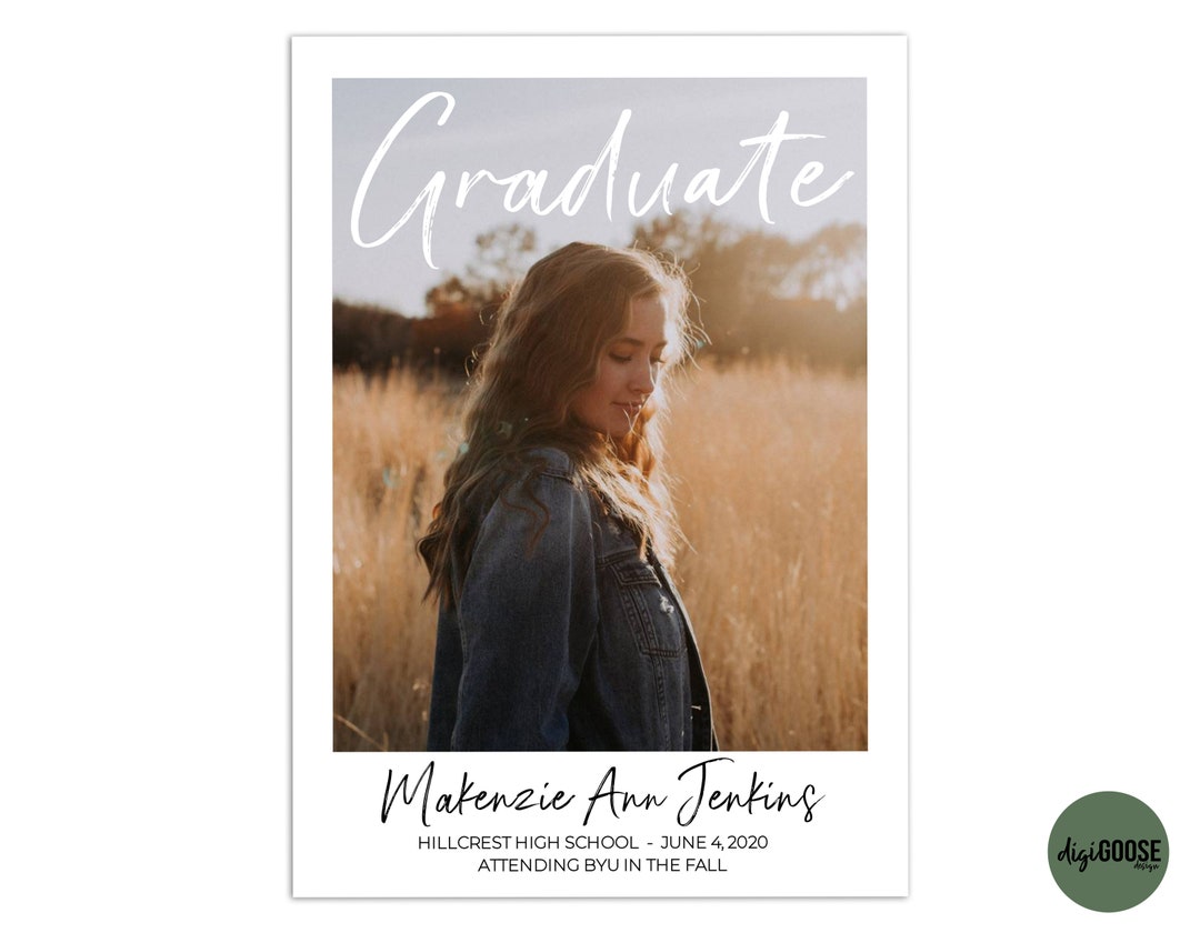 EDITABLE, Textable, Text Graduation Announcement, Graduation Invitation ...
