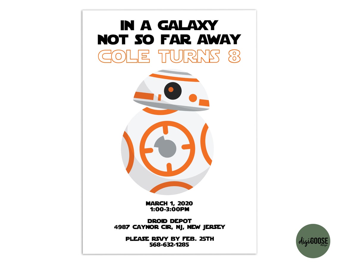 Star Wars SELF EDITABLE PDF Template Star Wars Dark Side - Etsy