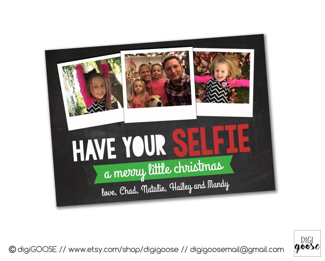 SAME DAY Turnaround Custom Christmas Card -- Holiday Greeting Card ...