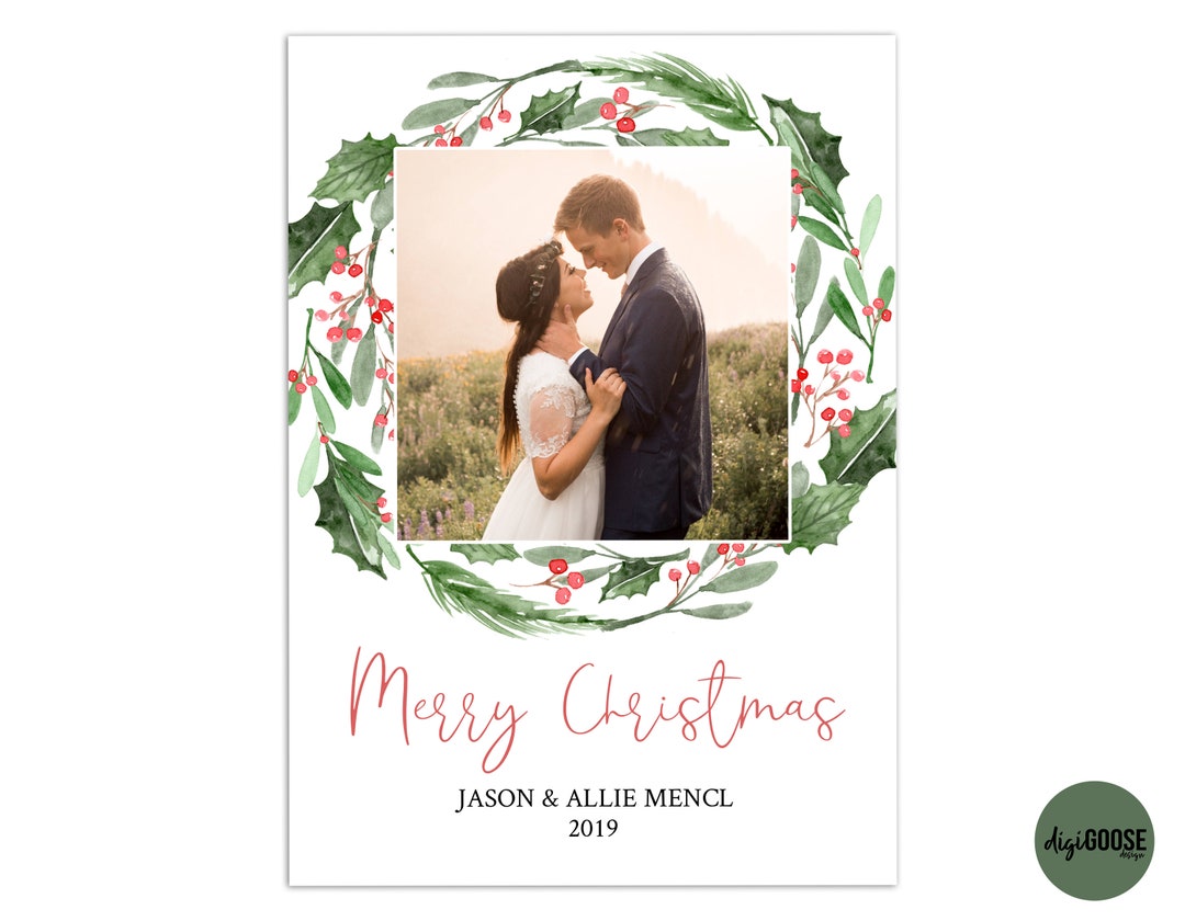 EDITABLE // TEMPLATE // Christmas Card Template // Photographers ...