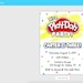 EDITABLE, Play-doh Party Invitation TEMPLATE, Printable Playdoh Invite ...