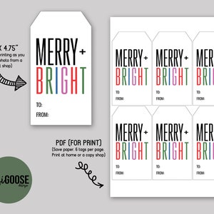 Instant Personalizable Christmas Gift Tags// EDITABLE // Christmas Gift ...