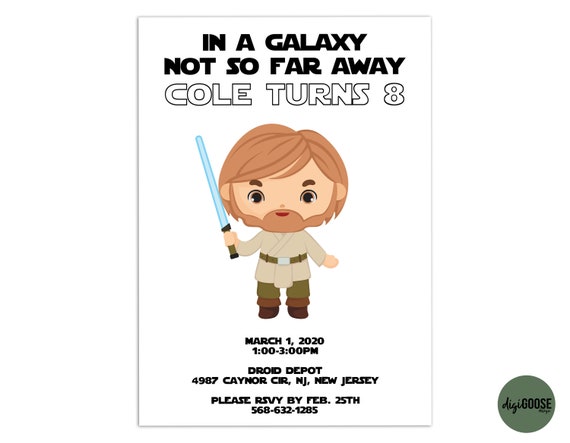 Star Wars SELF EDITABLE PDF Template Star Wars Dark Side | Etsy