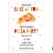 EDITABLE, Pizza Party Invitation TEMPLATE, Pizza Birthday Party, Pizza ...