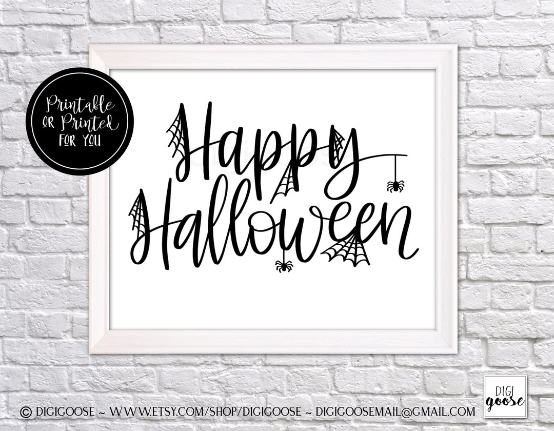 CLEARANCE!! // Instant Download // HALLOWEEN Print // Spiders ...