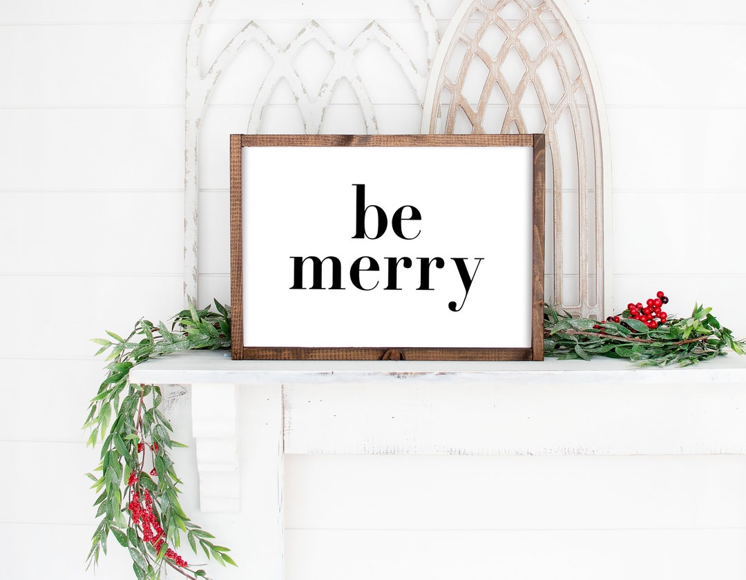 Instant // CLEARANCE // Be MERRY Printable // Printable Wall Hanging ...