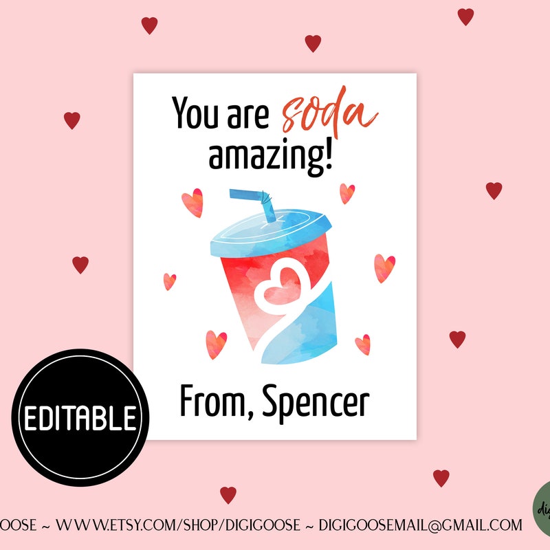 Valentine Soda - Etsy