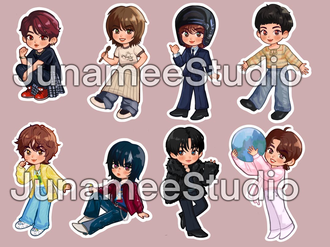 Jin Stickers Tour Freebies - Etsy