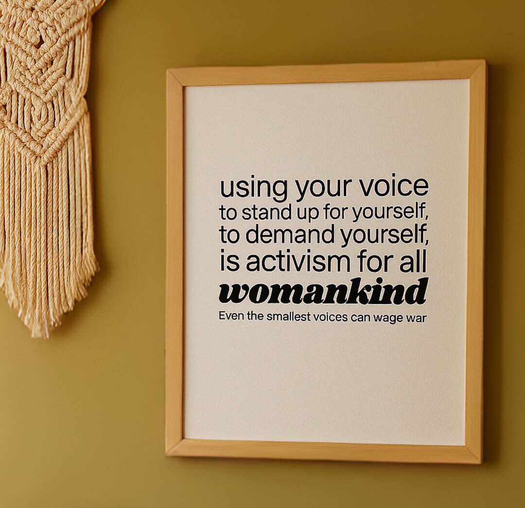 Digital Download Empowering Wall Art, Activism Poster for Women ...