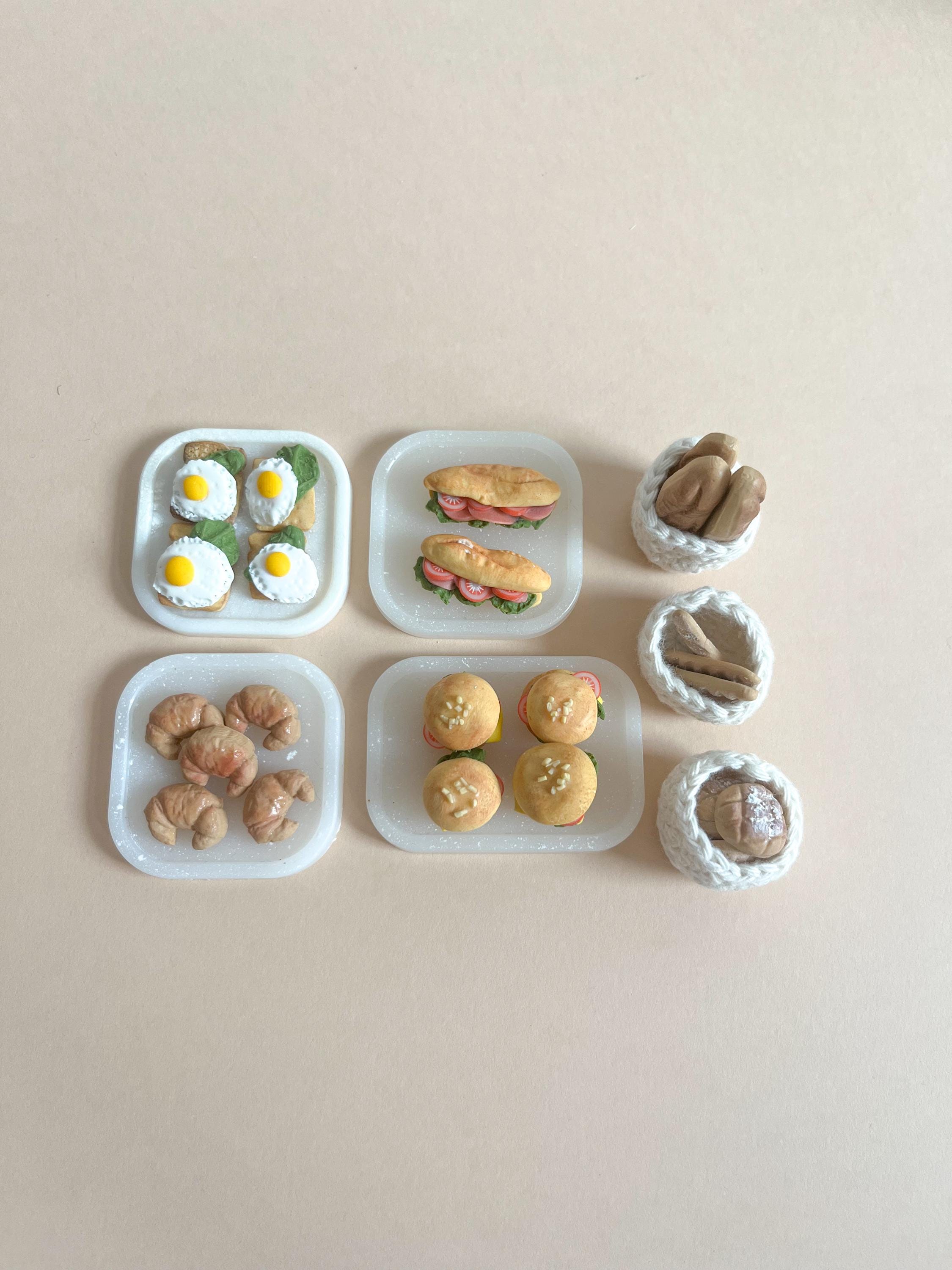 Miniature Bread Shop, 1:12 Scale Bakery With Polymer Clay Food. Wooden ...