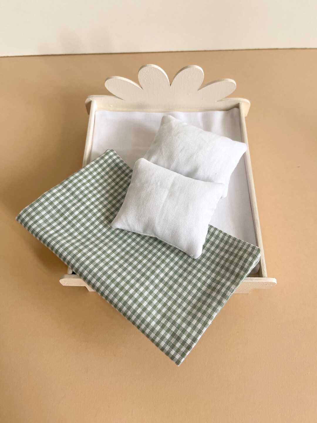 Wooden Bed for Mice. Miniature Bed 1:12. Furniture for the Doll House ...