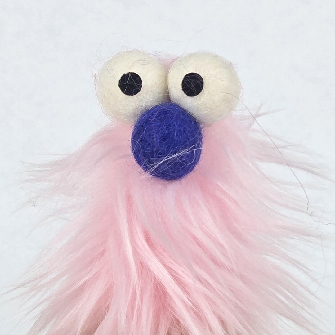 FUZZINGER: A Fuzzy Finger Puppet by All Hands Productions! (BABY PINK ...