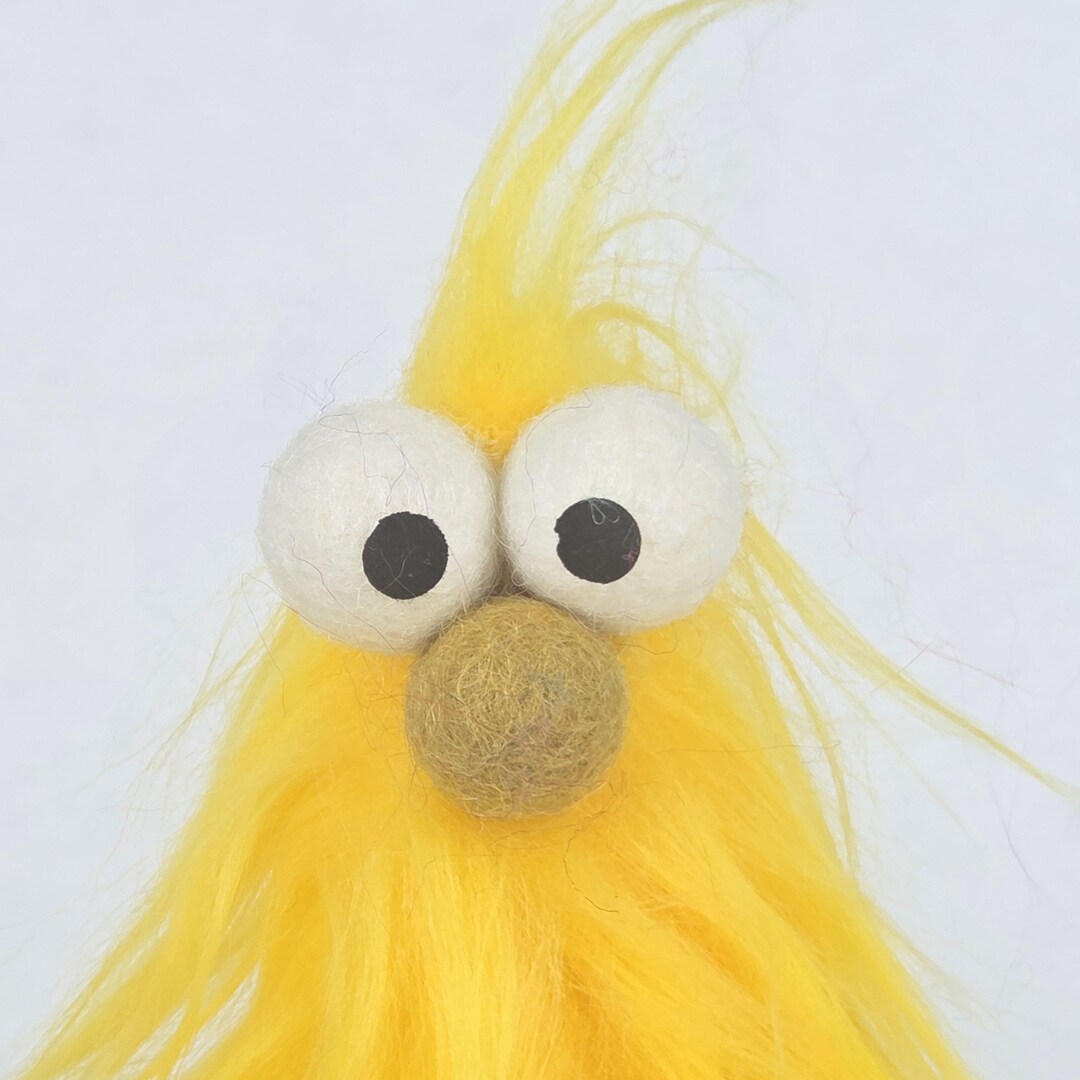 FUZZINGER: A Fuzzy Finger Puppet by All Hands Productions! (YELLOW) - Etsy