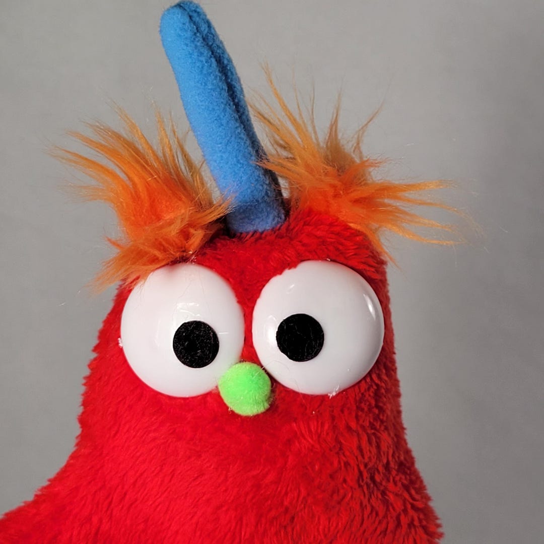 Little Beastie Hand Puppet (RED) - Etsy