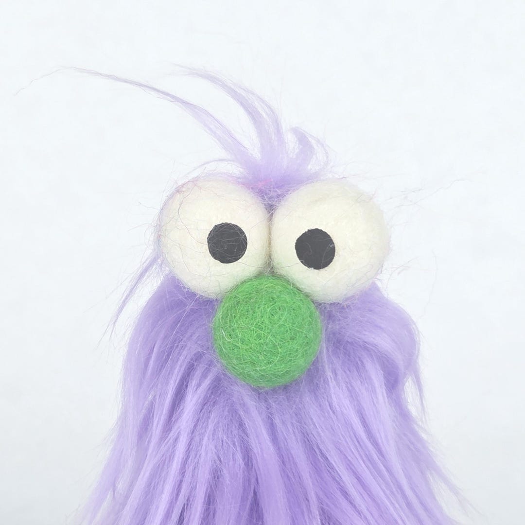 FUZZINGER: A Fuzzy Finger Puppet by All Hands Productions! (LAVENDER ...