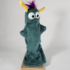 Little Beastie Hand Puppet EMERALD GREEN - Etsy
