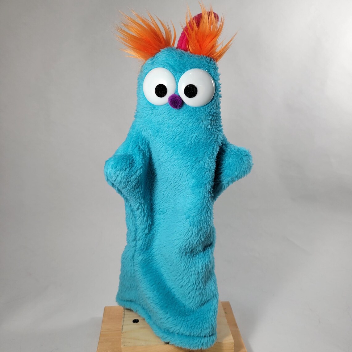 Little Beastie Hand Puppet LIGHT BLUE - Etsy