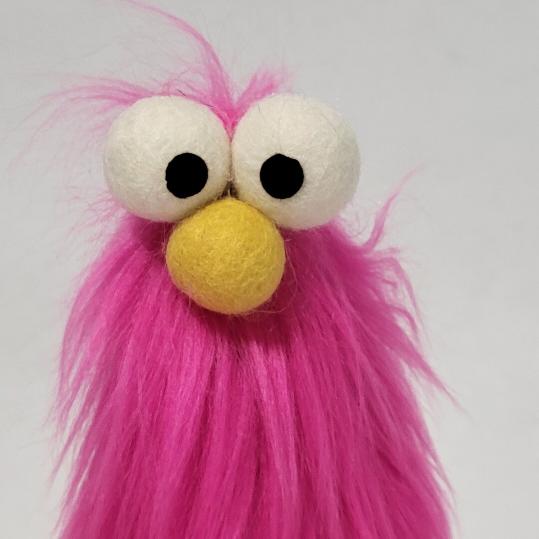 FUZZINGER: A Fuzzy Finger Puppet by All Hands Productions PINK - Etsy