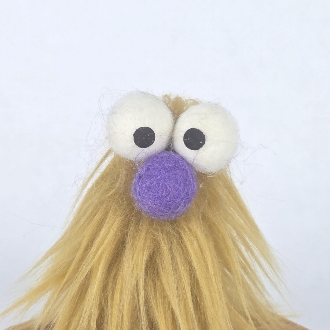 FUZZINGER: A Fuzzy Finger Puppet by All Hands Productions! (TAN) - Etsy