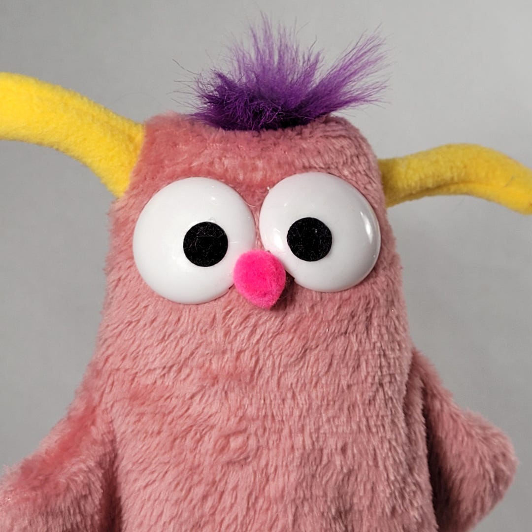 Little Beastie Hand Puppet ROSE PINK - Etsy