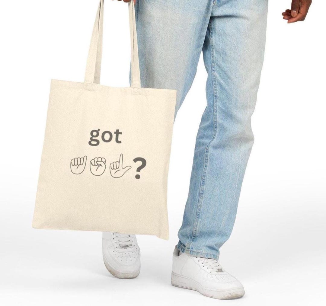 Got ASL? Canvas Tote Bag American Sign Language Deaf Inclusivity ...