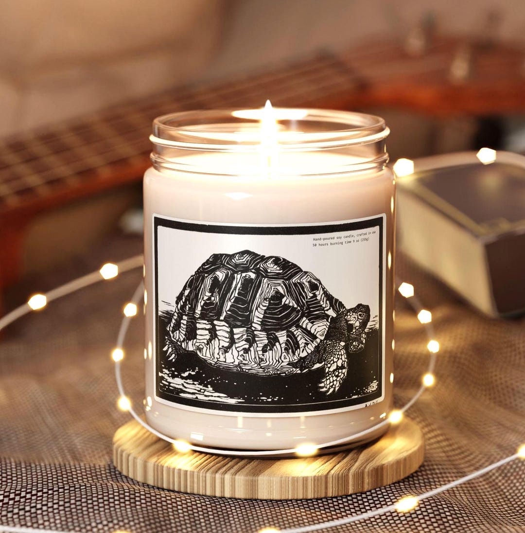 Julie De Graag Turtle Soy Candle, Art Nouveau Home Decor, Vintage Art ...