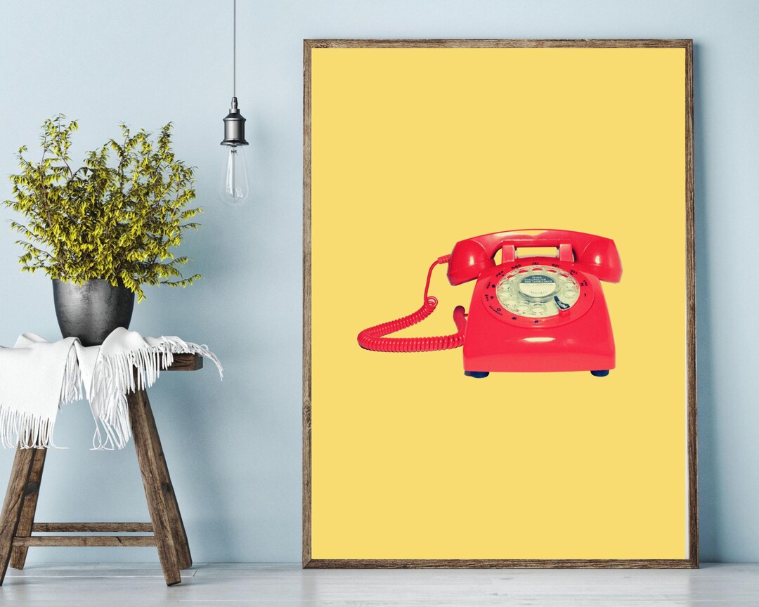Vintage Telephone Wall Art | Old Fashioned Phone Digital Download ...