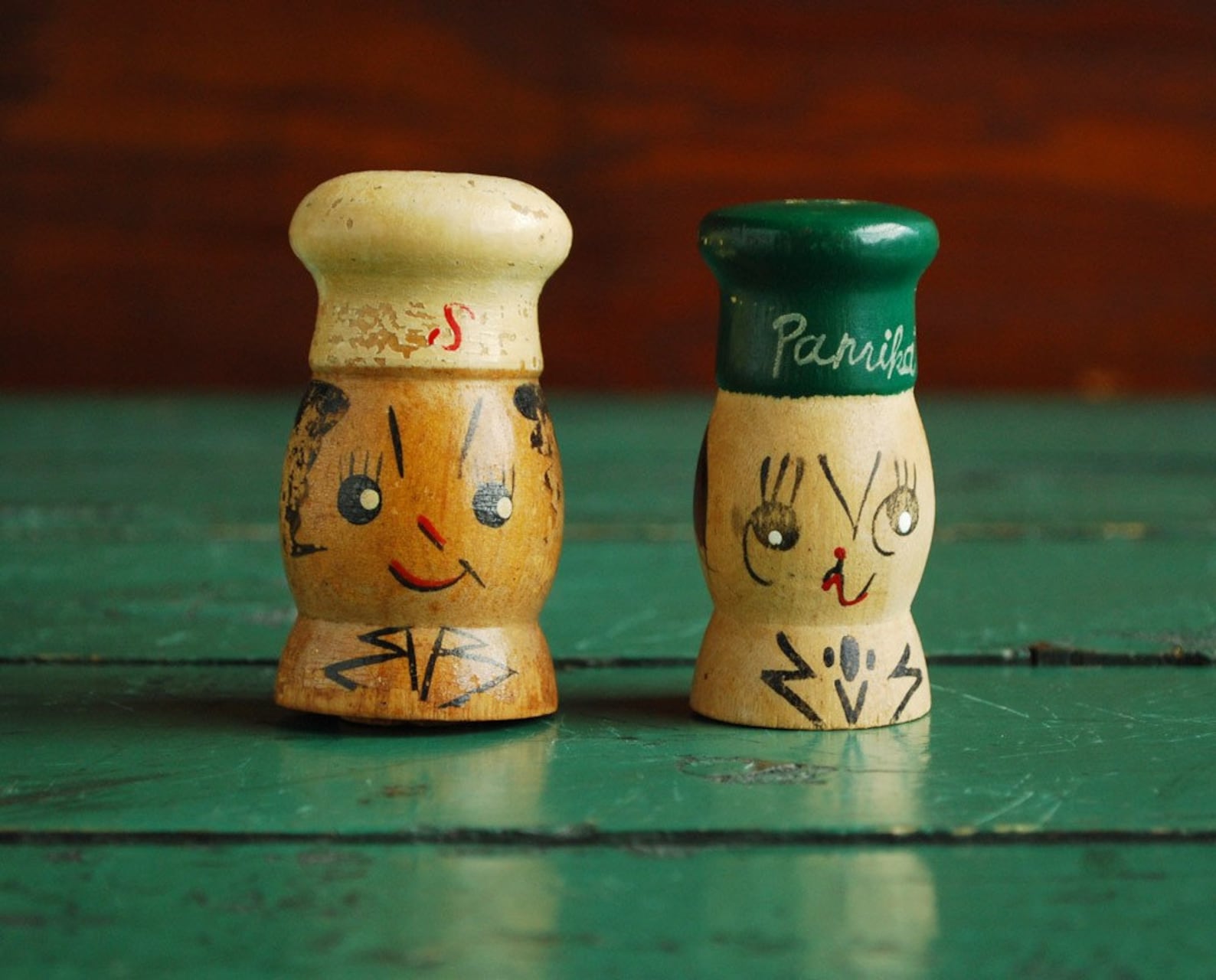 Salt and Pepper Shaker Set, Chef Characters Made in Japan - Etsy
